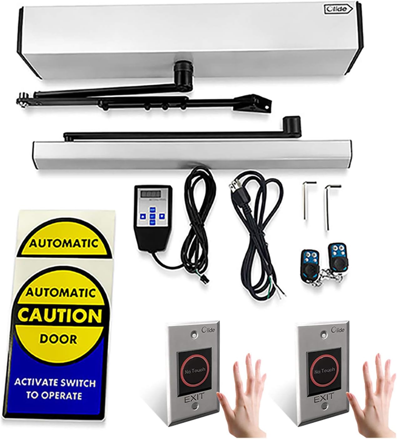 Olideauto 120B Touchless Commercial Door Opener Automatic with 2pcs 30
